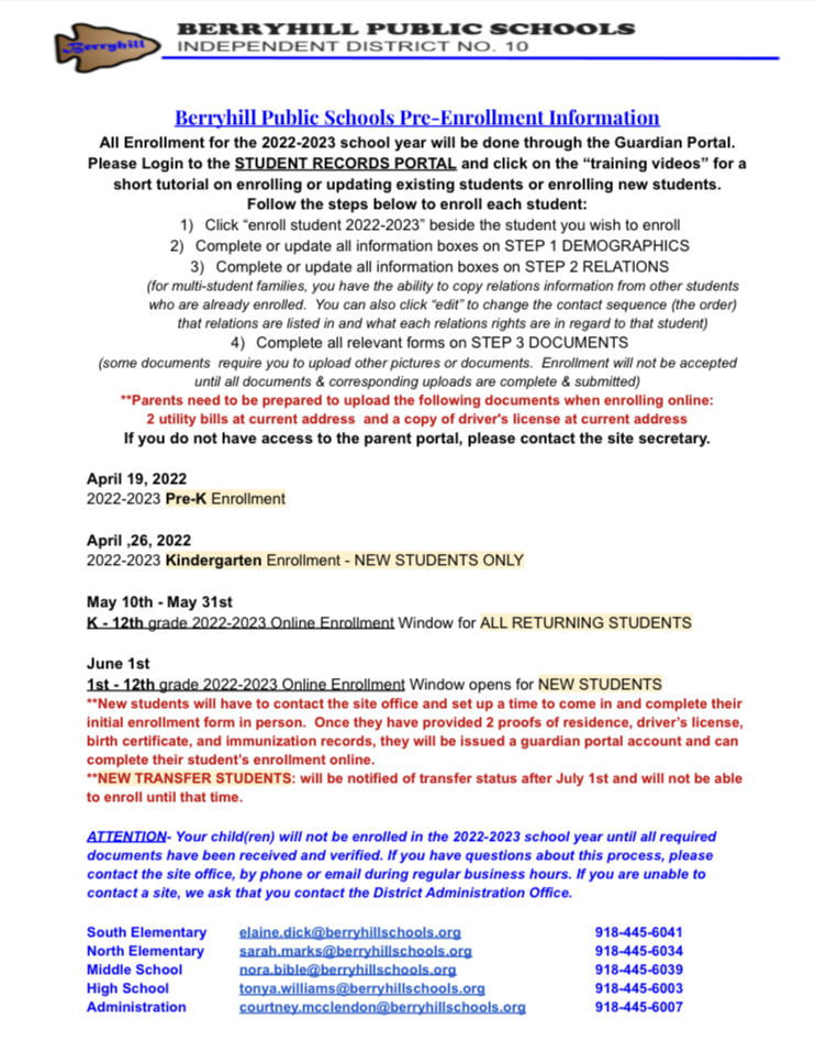 Berryhill Public Schools : Home